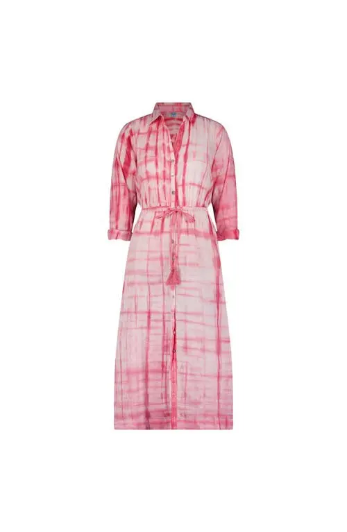 MER ST. BARTH Anais Button Front Shirtdress