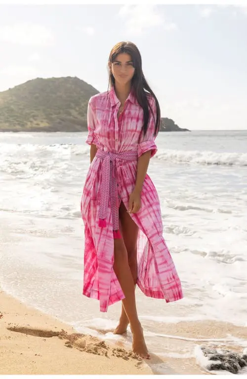 MER ST. BARTH Anais Button Front Shirtdress