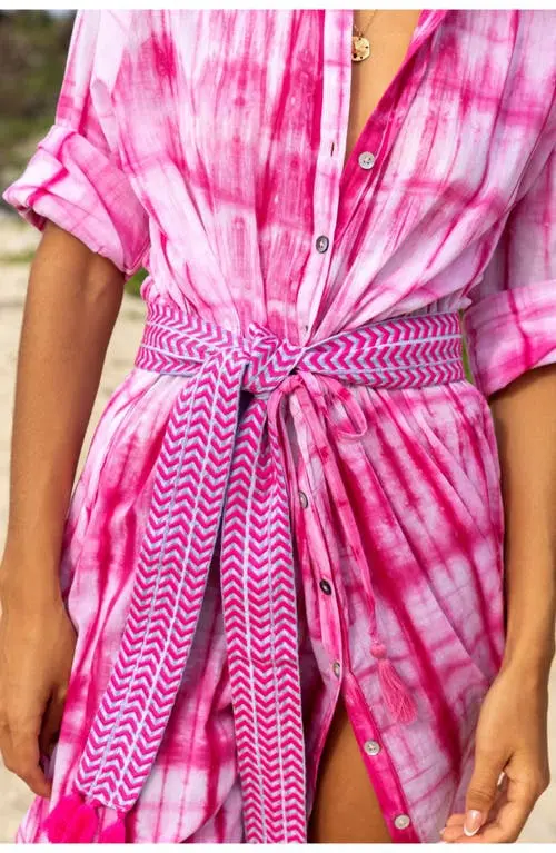 MER ST. BARTH Anais Button Front Shirtdress