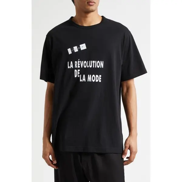 Yohji Yamamoto Graphic T-shirt - Black