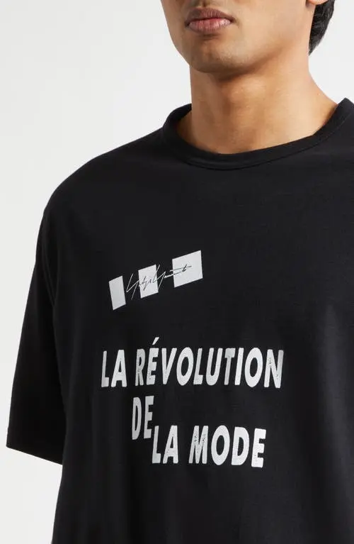 Yohji Yamamoto Graphic T-shirt - Black