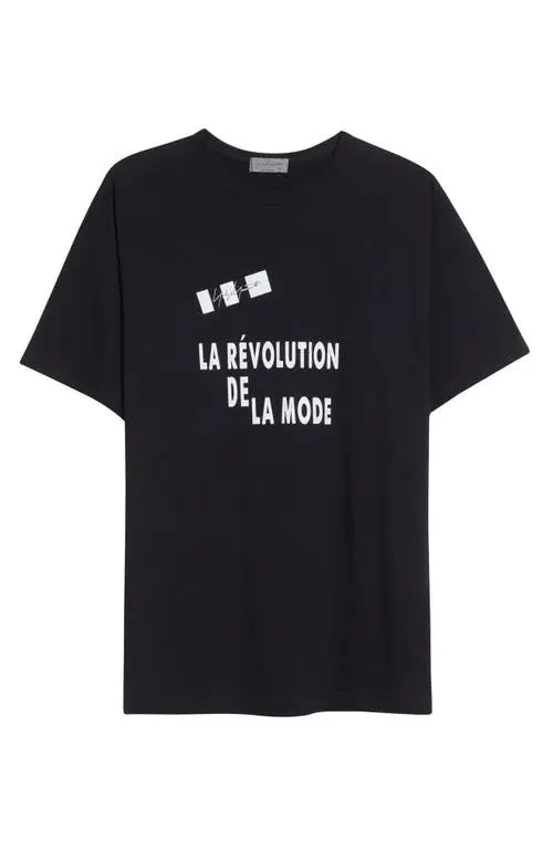 Yohji Yamamoto Graphic T-shirt - Black