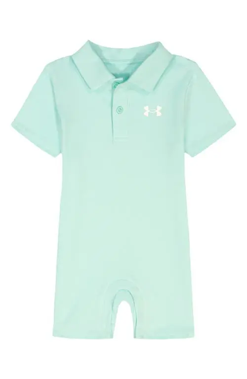 Under Armour Solid Cotton Polo Romper - Refresh Mint