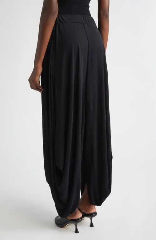 Michael Kors Draped Georgette Jersey Trousers