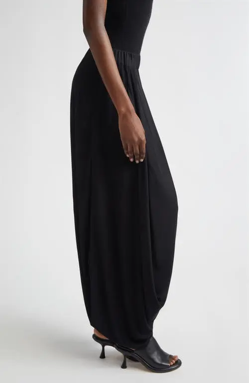 Michael Kors Draped Georgette Jersey Trousers