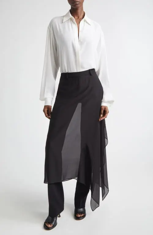 Michael Kors Veiled Stretch Virgin Wool Trousers