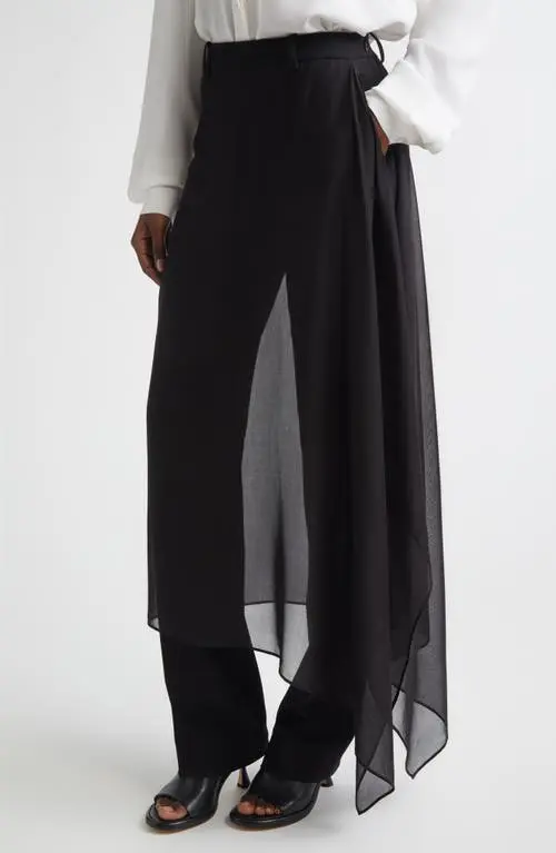 Michael Kors Veiled Stretch Virgin Wool Trousers