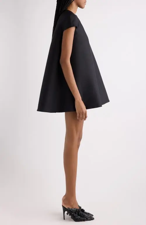 Balenciaga Wool & Silk Crepe Babydoll Minidress