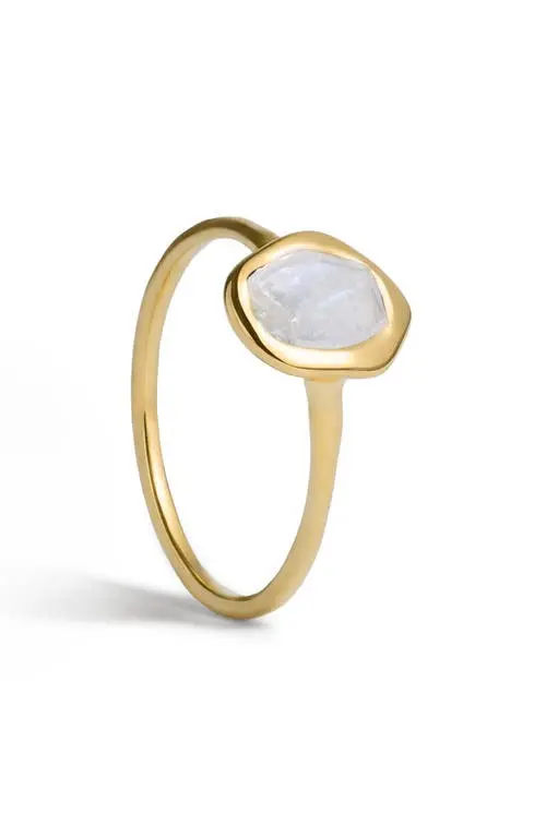 Monica Vinader Odyssey Stone Ring - 18k Gold Vermeil/moonstone
