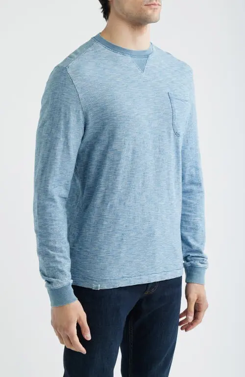 Johnnie-o Spurlin Feeder Stripe Long Sleeve Pocket T-shirt