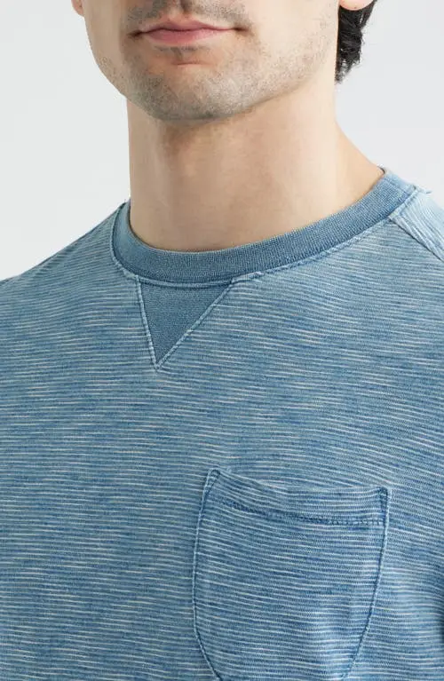 Johnnie-o Spurlin Feeder Stripe Long Sleeve Pocket T-shirt