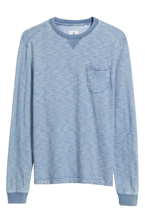 Johnnie-o Spurlin Feeder Stripe Long Sleeve Pocket T-shirt