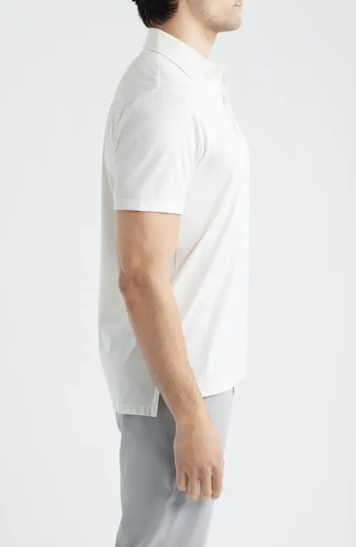 Johnnie-o Elba Top Shelf Cotton Blend Piqué Polo - White