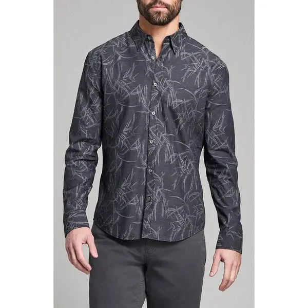 Billy Reid Mélange Reeds Wilson Button-up Shirt