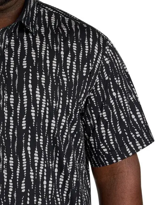 SYNRGY BY DXL Big & Tall Dotted Wave Print Sport Shirt