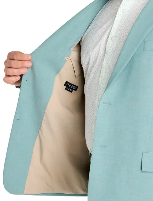 SYNRGY BY DXL Big & Tall Machine Washable Suit Jacket - Teal