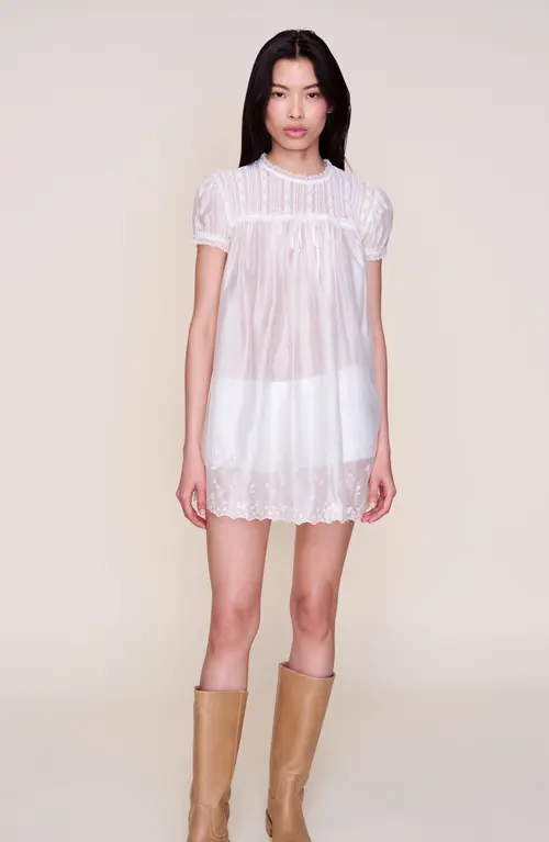 GUIZIO Aviva Mini Dress - Ivory