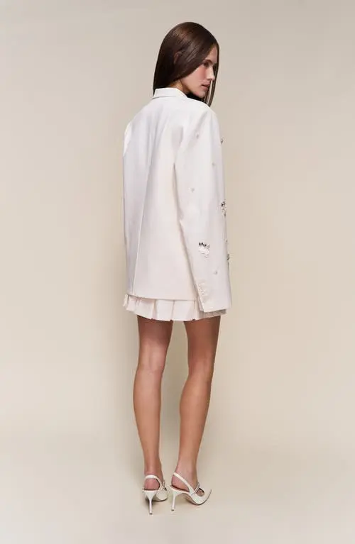 GUIZIO Embellished Oversized Blazer