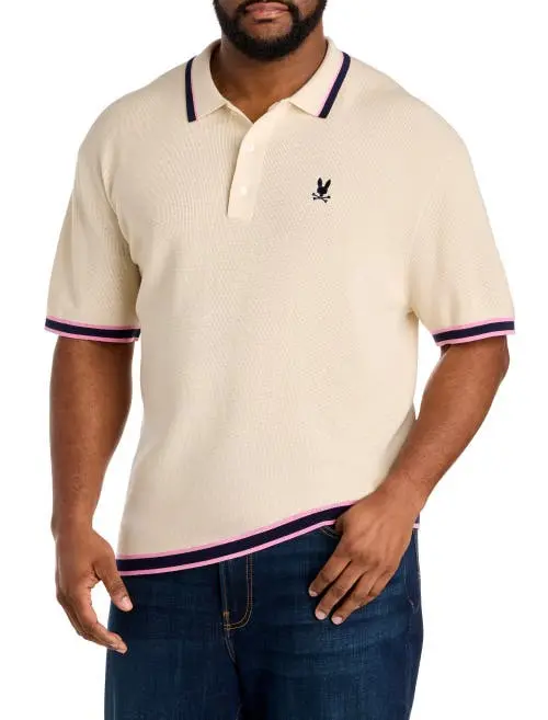 Psycho Bunny Big & Tall Knit Polo Shirt - Pristine