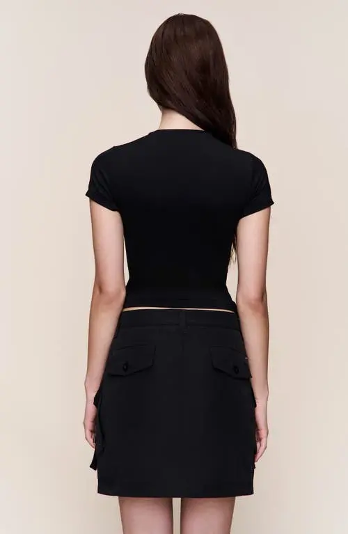 GUIZIO Low-rise Mini Cargo Skirt