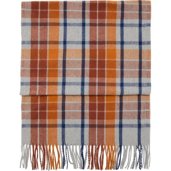 Mango Plaid Scarf - Caramel