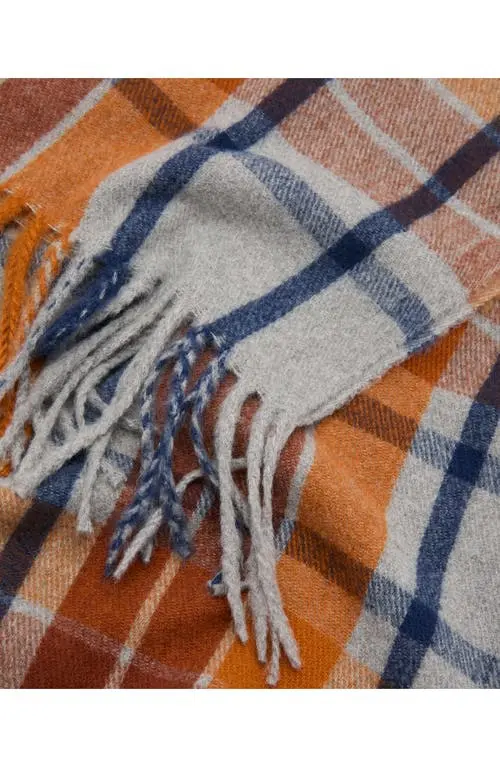 Mango Plaid Scarf - Caramel