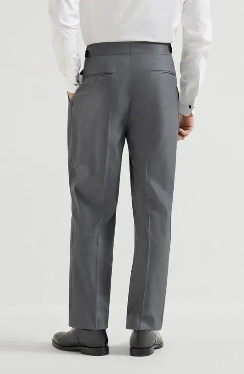 Brunello Cucinelli Tuxedo Trousers - Medium Grey