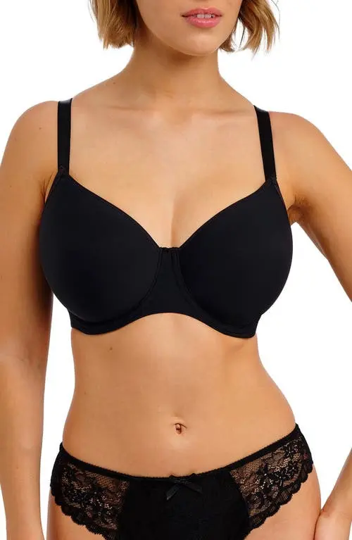 Freya Essentially Smooth Underwire Balconette Bra - Black
