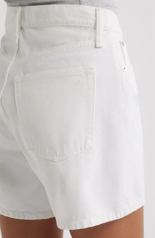 Rag & Bone Kaia Relaxed Fit Denim Shorts - White