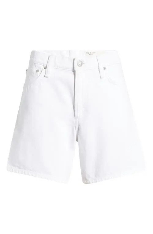 Rag & Bone Kaia Relaxed Fit Denim Shorts - White
