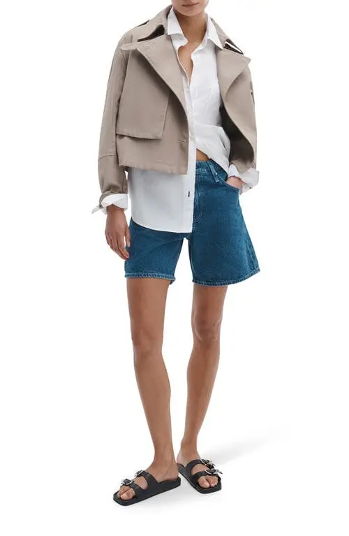 Rag & Bone Kaia High-waisted Denim Shorts - Cornflower
