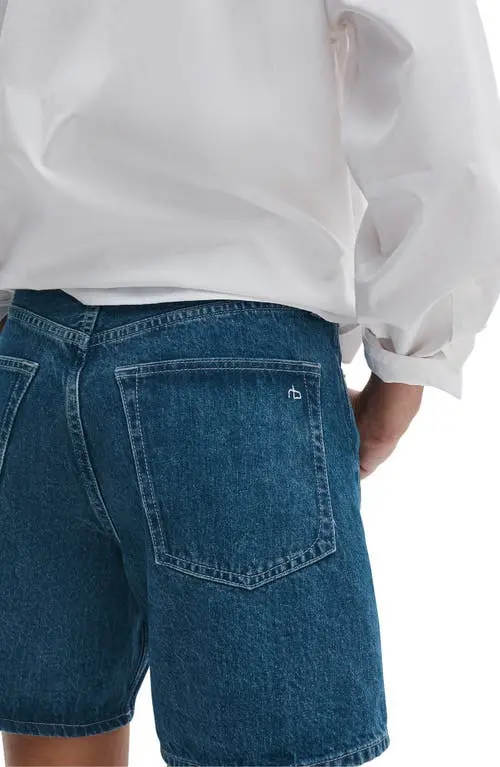 Rag & Bone Kaia High-waisted Denim Shorts - Cornflower