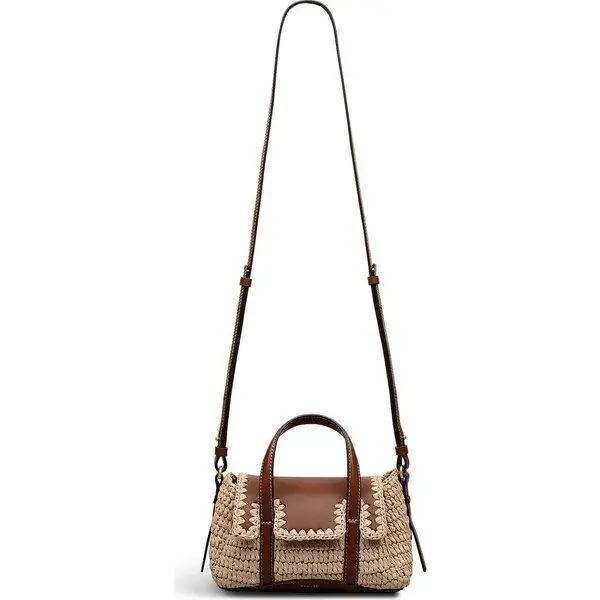 RADLEY The Chancery Raffia Flapover Satchel - Natural