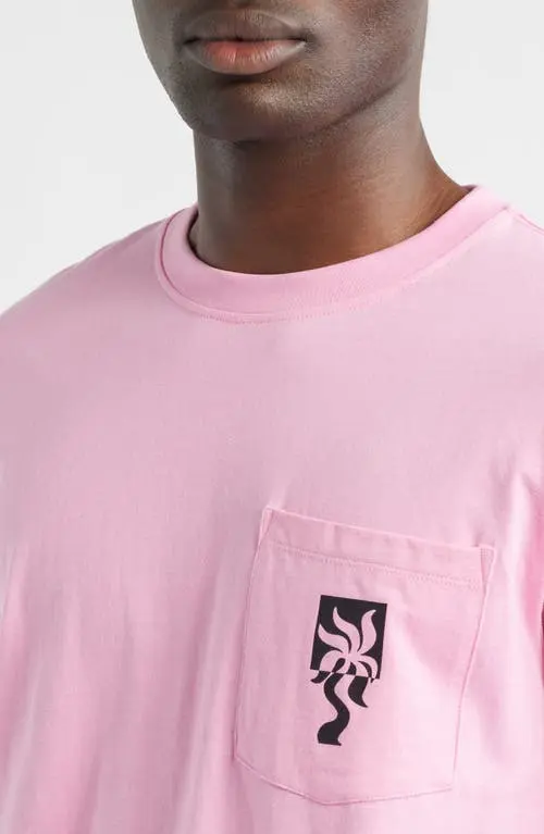 BOARDIES Clara Palm Pocket T-shirt - Pink