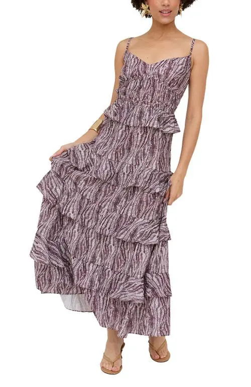 RAFFYA Tangiers Tiered Maxi Dress - Ercu