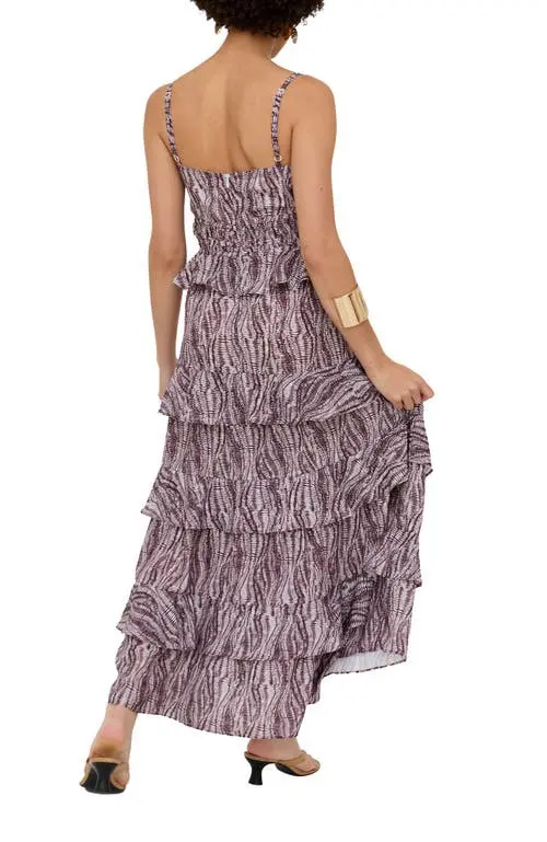 RAFFYA Tangiers Tiered Maxi Dress - Ercu