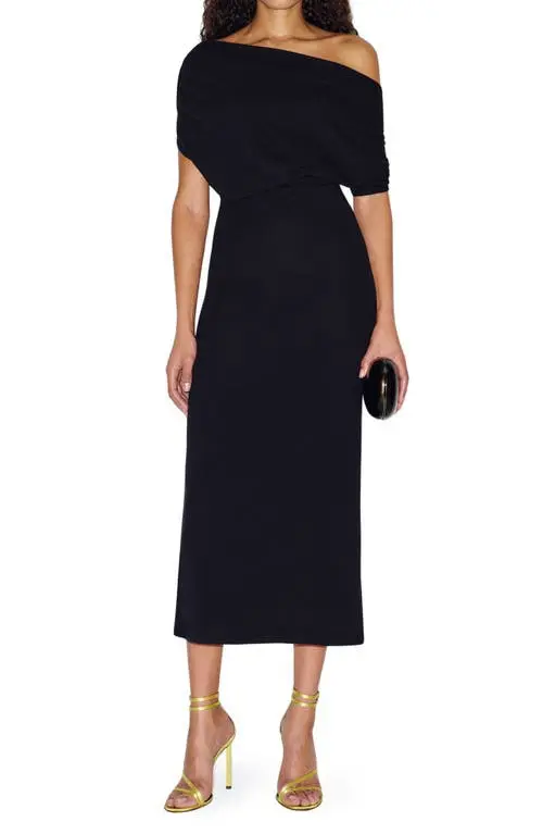 REFORMATION Iris One-shoulder Dress - Black