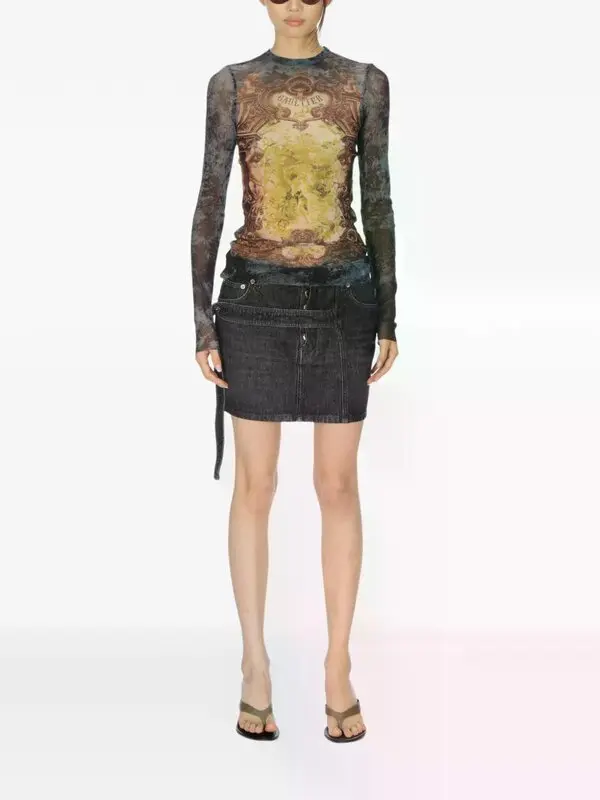 JEAN PAUL GAULTIER Low-waist Mini Skirt
