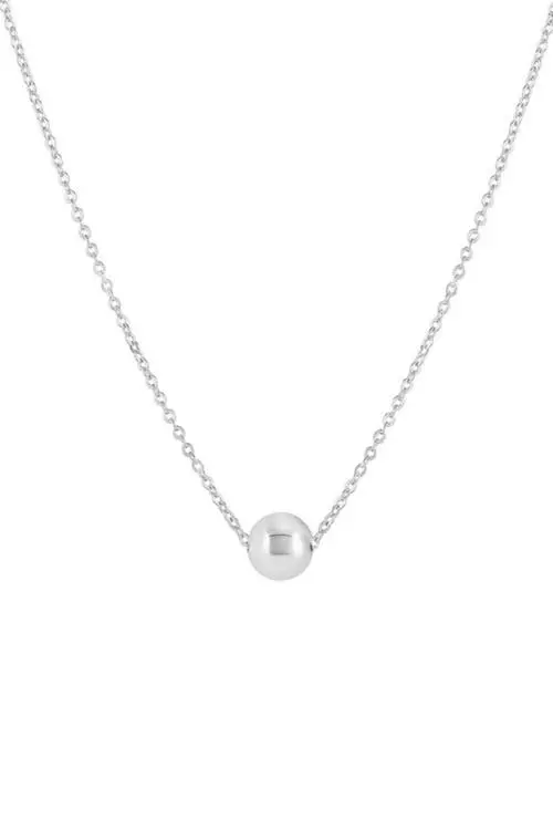 SET & STONES Reina Bead Necklace - Silver