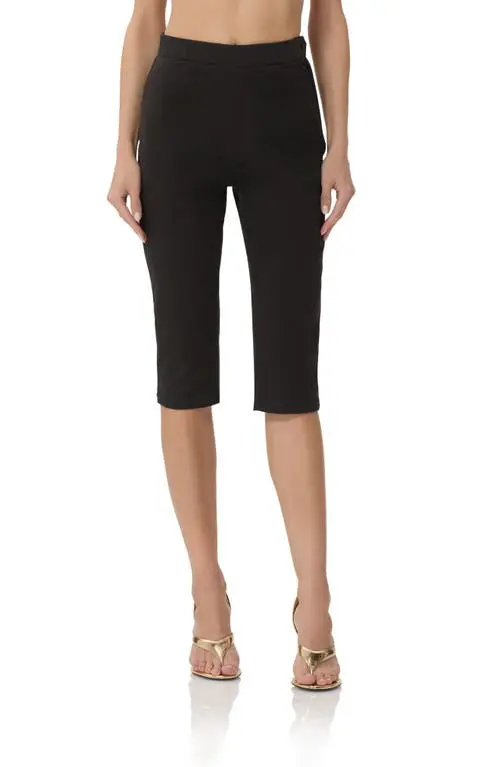 AFRM Calla Faux Leather Capri Pants - Noir