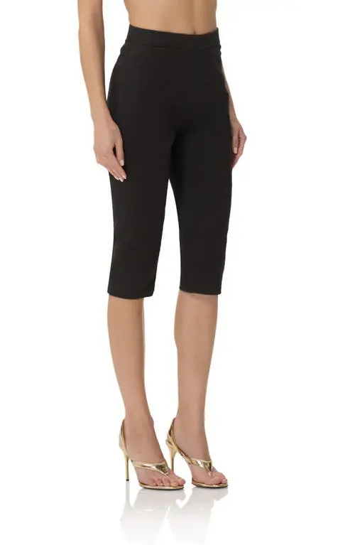 AFRM Calla Faux Leather Capri Pants - Noir