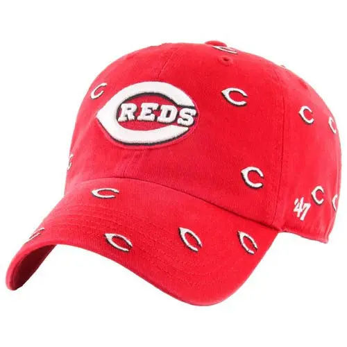 '47 47 Cincinnati Reds Confetti Clean Up Adjustable Hat - Red