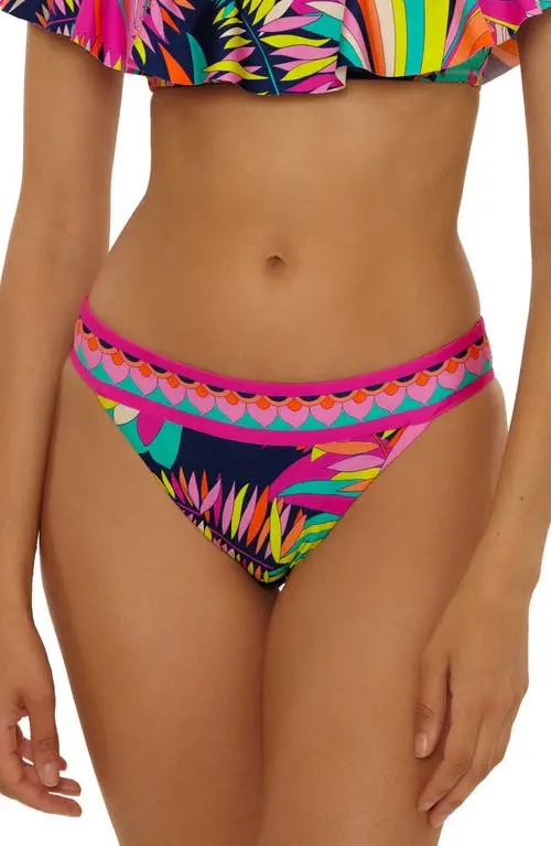 Trina Turk Paralia Reversible Hipster Bikini Bottoms - Black Multi