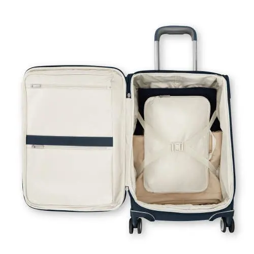 SAMSONITE Silhouette 18 Expandable Carry-on Spinner Luggage - Deep Navy