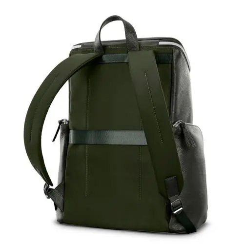 SAMSONITE Leather Backpack - Olive