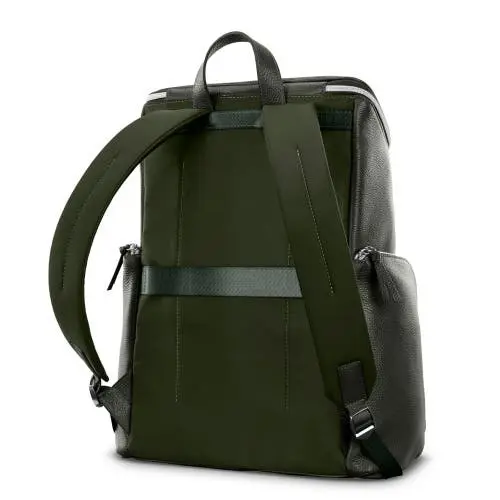 SAMSONITE Leather Backpack - Olive