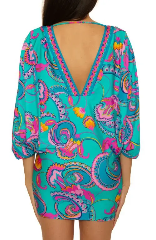 Trina Turk Mykonos V-neck Cover-up Tunic