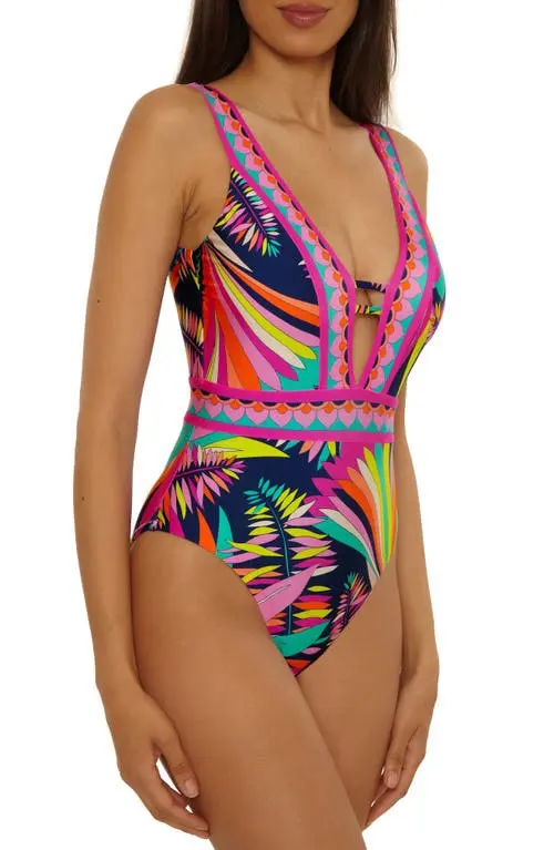 Trina Turk Paralia Plunge One-piece Swimsuit
