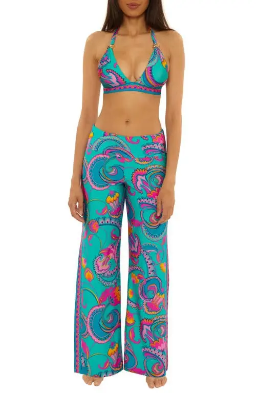 Trina Turk Mykonos Cover-up Pants - Pink Multi
