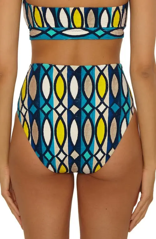 Trina Turk Paros Belted High-waist Bikini Bottoms